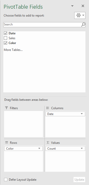 Pivot table count by year | Exceljet Pivot table count by year | Exceljet